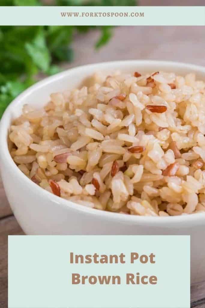 Instant Pot Brown Rice - Fork To Spoon