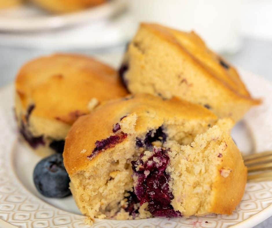 Air Fryer Blueberry Muffins - Fork To Spoon