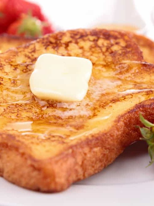 Air Fryer Bananas Foster French Toast - Fork To Spoon