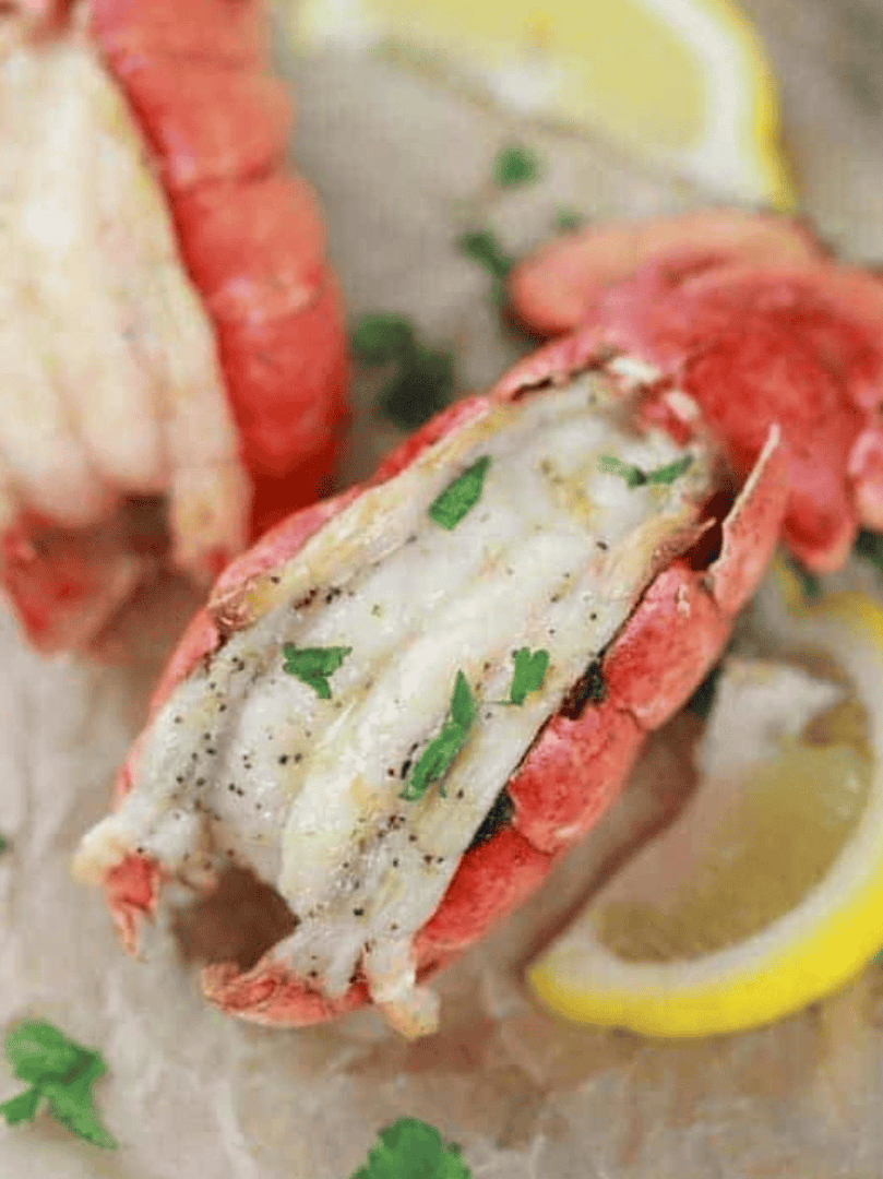 Air Fryer Frozen Lobster Tails Fork To Spoon