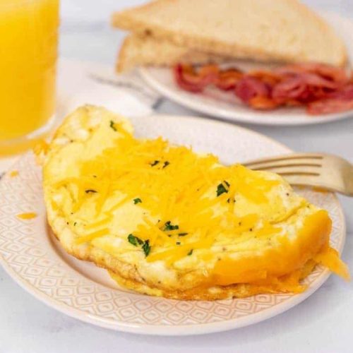 Air Fryer Cheese Omelette (Omelet) - Fork To Spoon