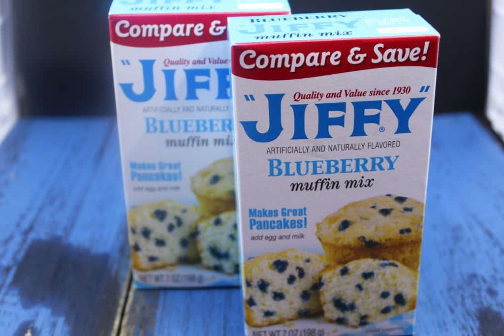 Air Fryer Jiffy Box Mix Blueberry Muffins - Fork To Spoon