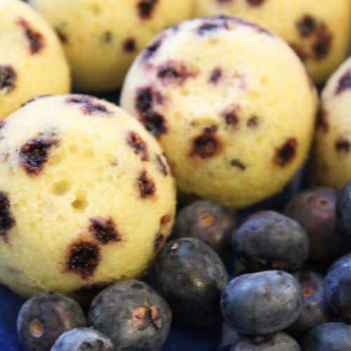 Pressure Cooker (Instant Pot) Mini Blueberry Muffins - Fork To Spoon