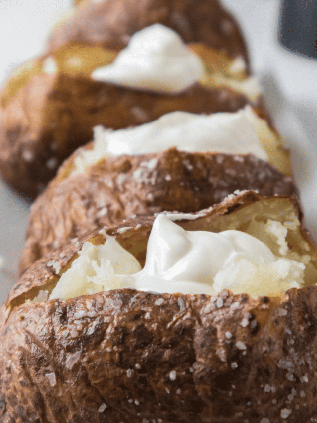 Frozen Jacket Potato In Air Fryer - Fork To Spoon
