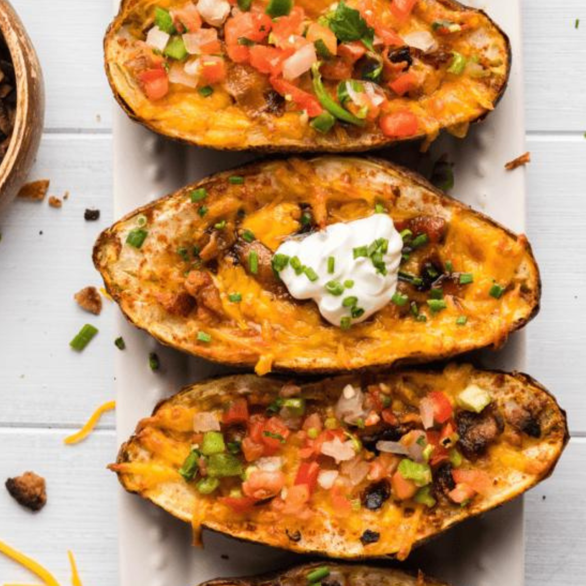 Frozen Potato Skins In Air Fryer - Fork To Spoon