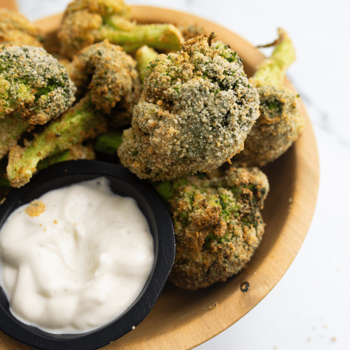 Air Fryer Breaded Broccoli - Fork To Spoon