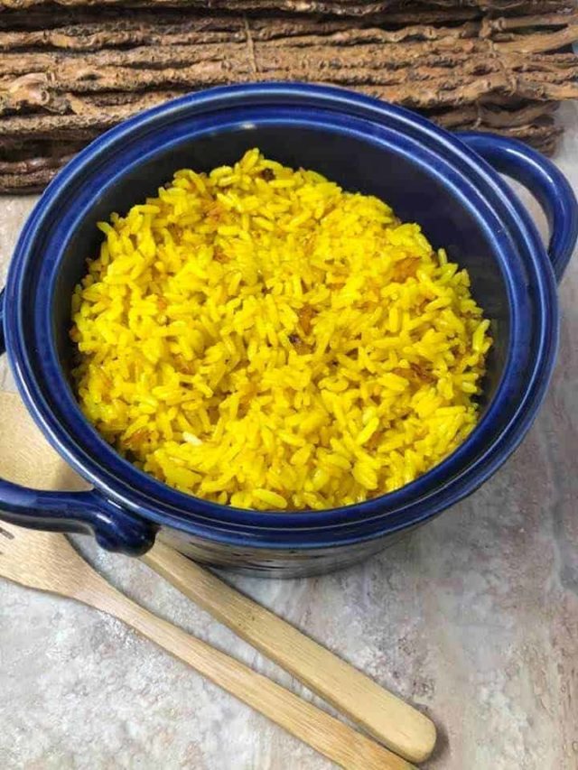 Instant Pot Goya Spanish Style Yellow Rice - Fork To Spoon
