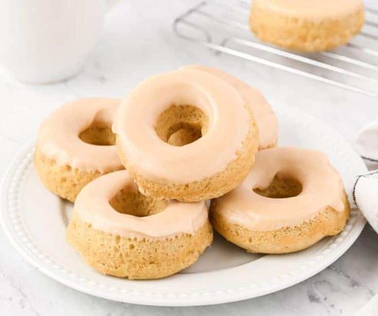 Air Fryer Maple Frosted Donuts - Fork To Spoon