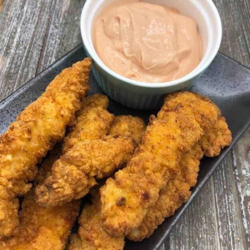 Zaxby's Chicken Fingers Dipping-Zax Sauce - Fork To Spoon
