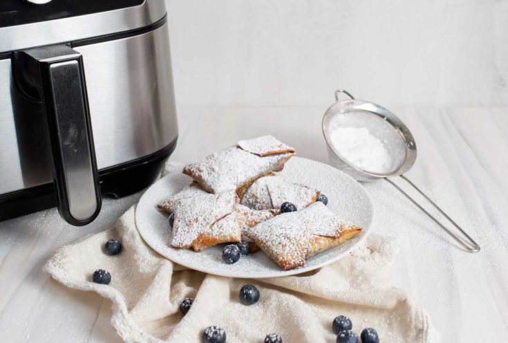 Air Fryer Blueberry Cheesecake Egg Rolls Fork To Spoon