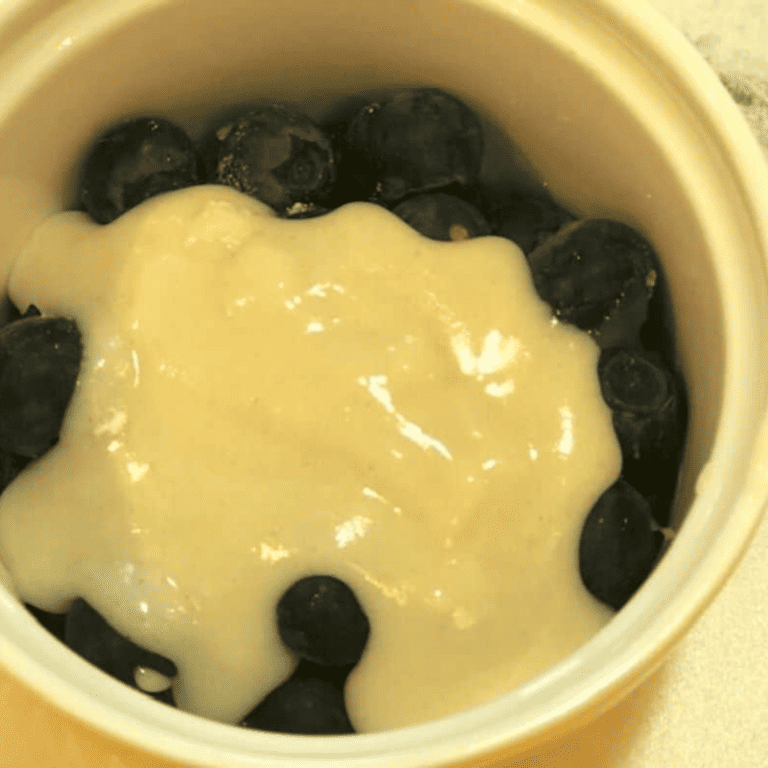 Air Fryer Blueberry Cobbler For One - Fork To Spoon