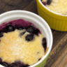 Air Fryer Blueberry Cobbler For One - Fork To Spoon
