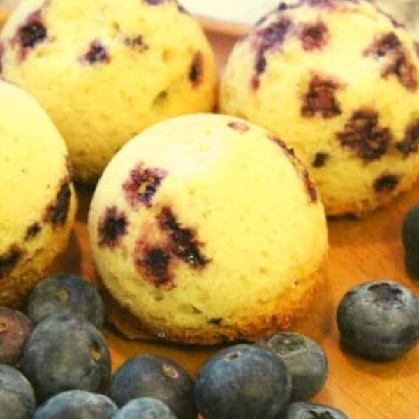 Instant Pot Blueberry Muffin Bites - Fork To Spoon