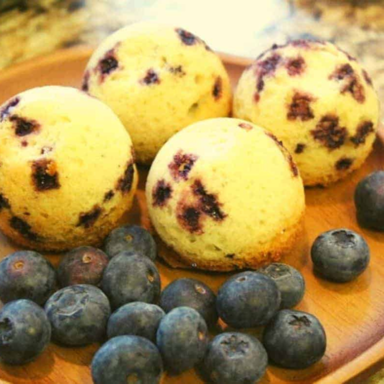 Instant Pot Blueberry Muffin Bites - Fork To Spoon
