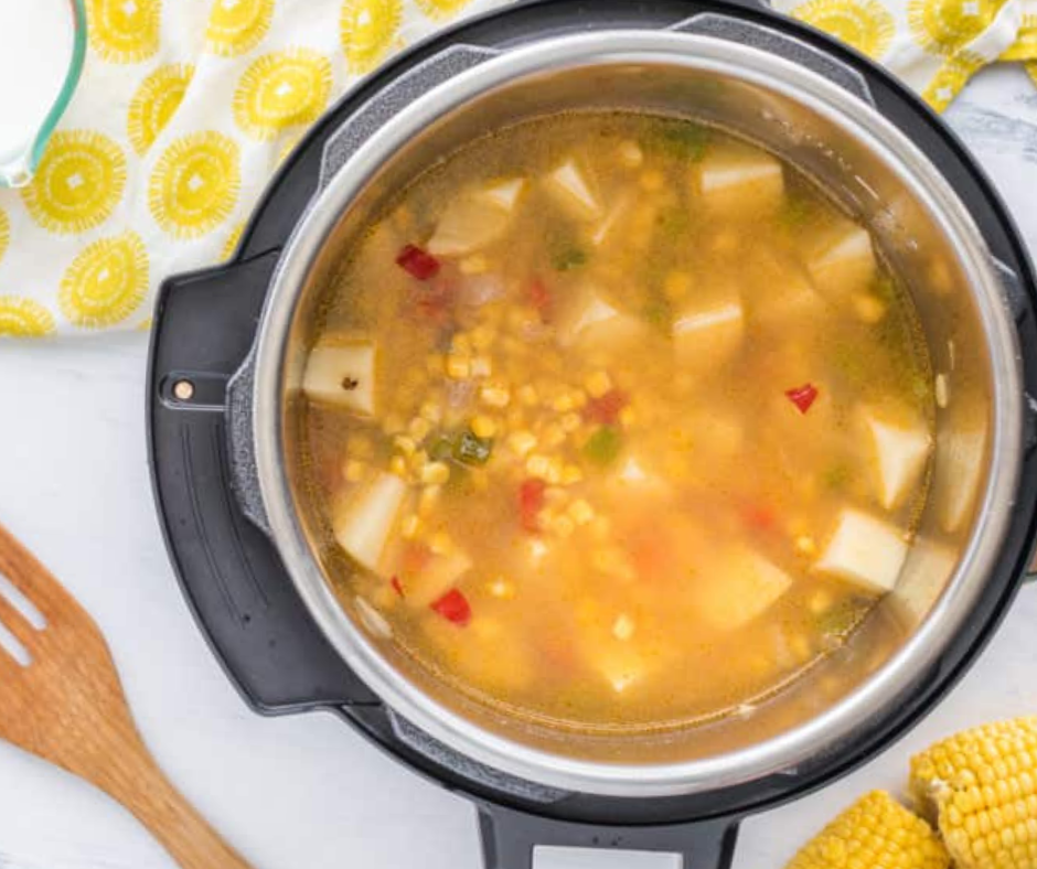 Instant Pot Copycat Panera Corn Chowder - Fork To Spoon