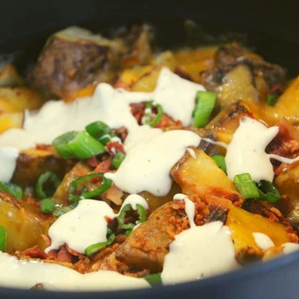 Loaded Ninja Foodi Potatoes - Fork To Spoon