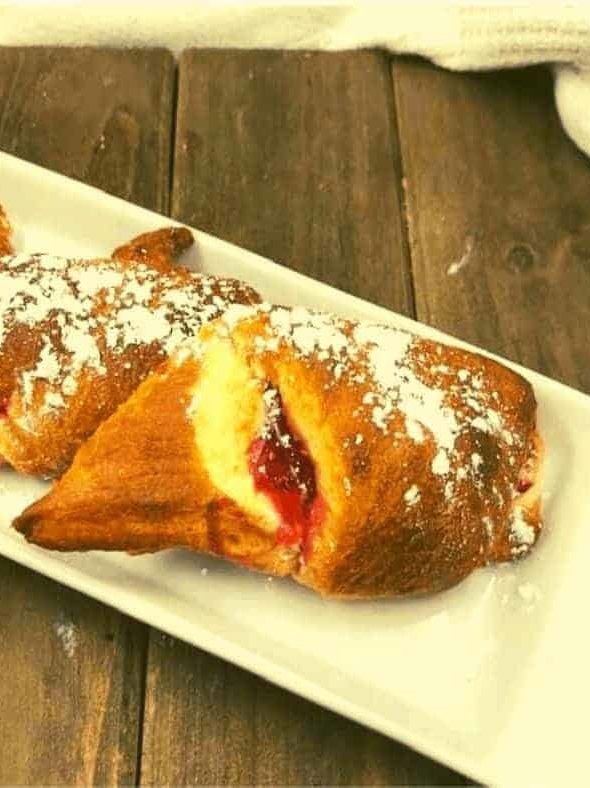 Air Fryer Cherry Cheesecake Egg Rolls Fork To Spoon