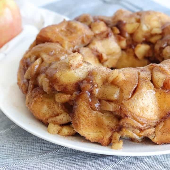 Air Fryer Apple Cinnamon Monkey Bread - Fork To Spoon