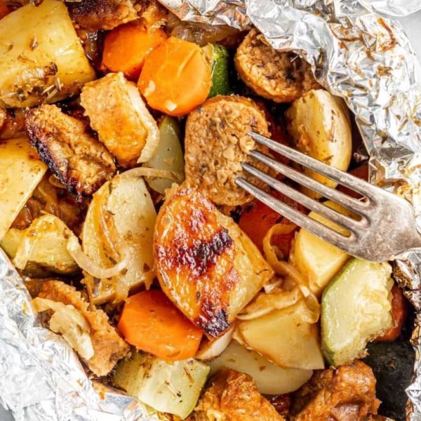 Air Fryer Sausage Foil Packets - Fork To Spoon