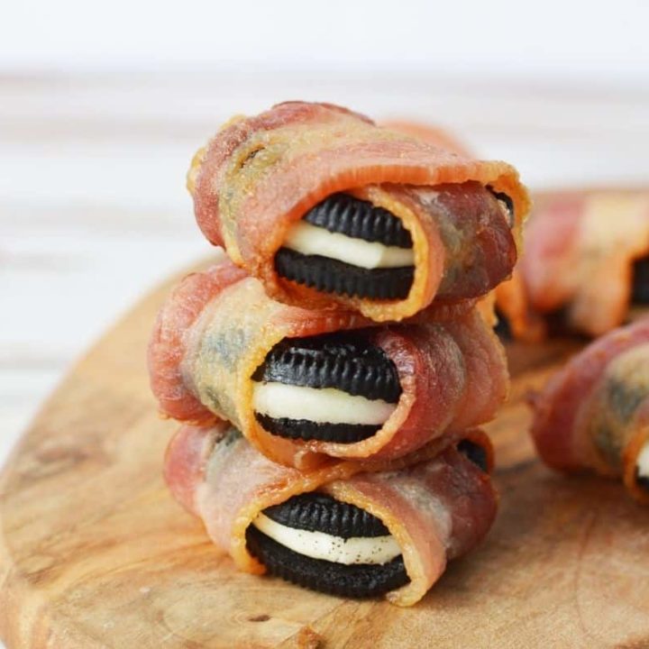 Air Fryer Bacon Wrapped Oreos - Fork To Spoon
