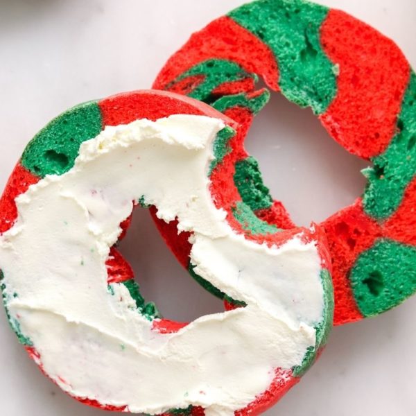 Air Fryer Christmas Bagels - Fork To Spoon