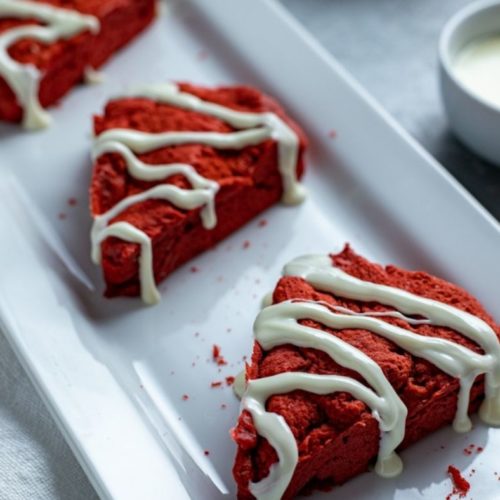 Air Fryer Red Velvet Scones - Fork To Spoon