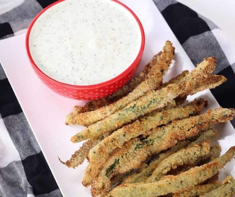 Air Fryer TGIF Friday's Green Bean Fries - Fork To Spoon