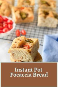 Instant Pot Focaccia Bread - Fork To Spoon