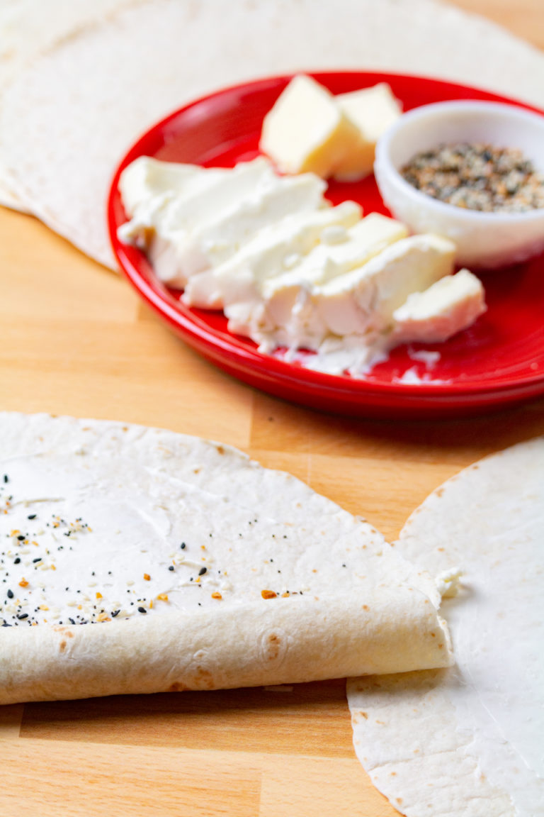 Air Fryer Everything Bagel Roll-Ups - Fork To Spoon