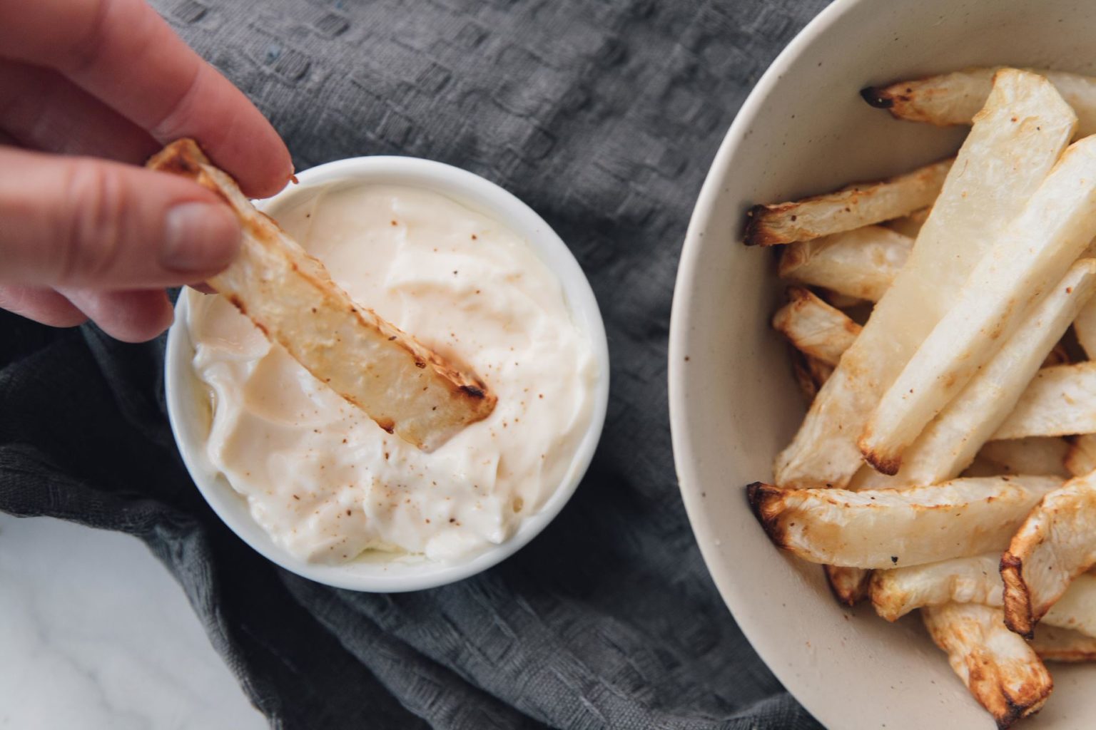 Air Fryer Celery Root Fries - Fork To Spoon