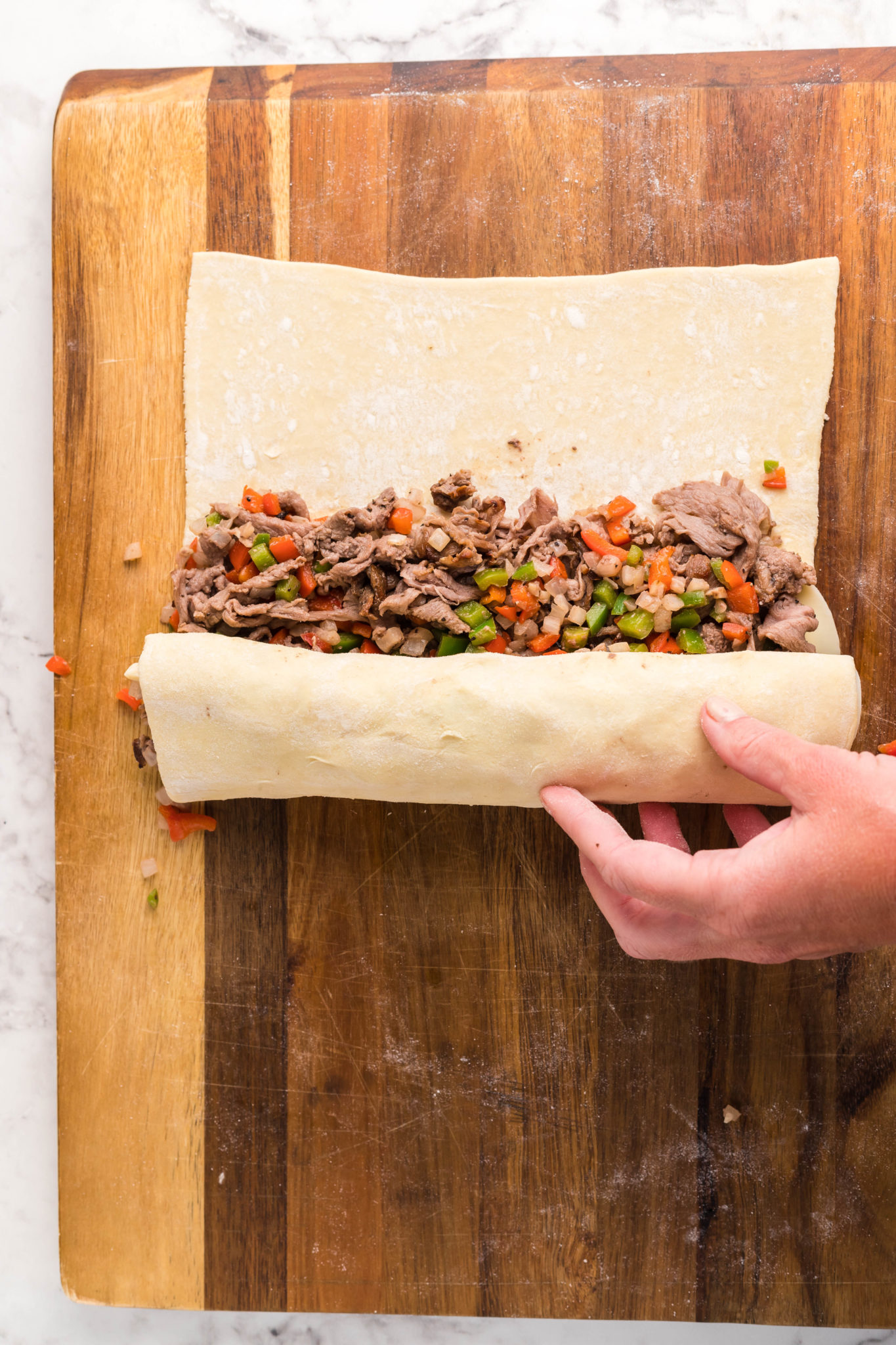 Air Fryer Italian Beef Stromboli - Fork To Spoon