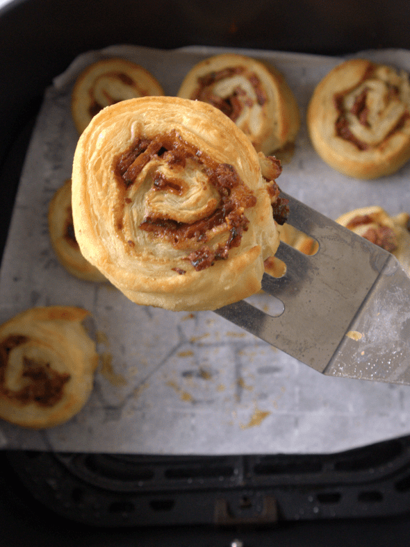 Air Fryer Blueberry Pinwheels - Fork To Spoon