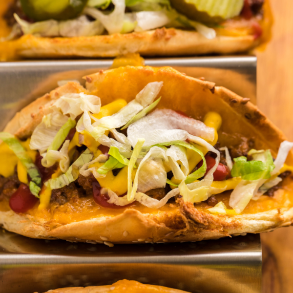 Air Fryer Taco Burgers - Fork To Spoon