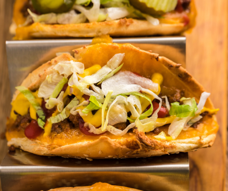 Air Fryer Taco Burgers - Fork To Spoon