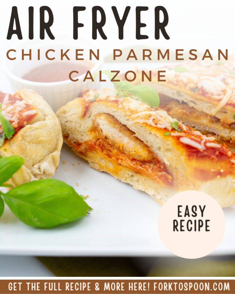 Air Fryer Chicken Parmesan Calzone - Fork To Spoon