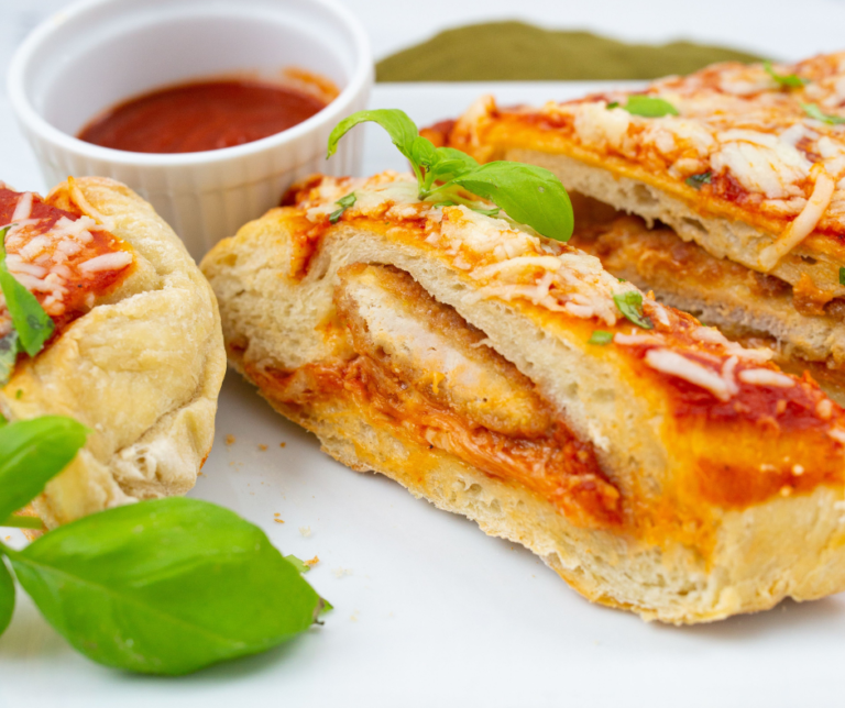 Air Fryer Chicken Parmesan Calzone - Fork To Spoon