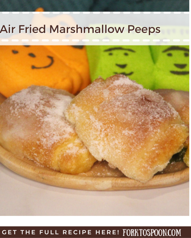 Air Fried Marshmallow Peeps - Fork To Spoon