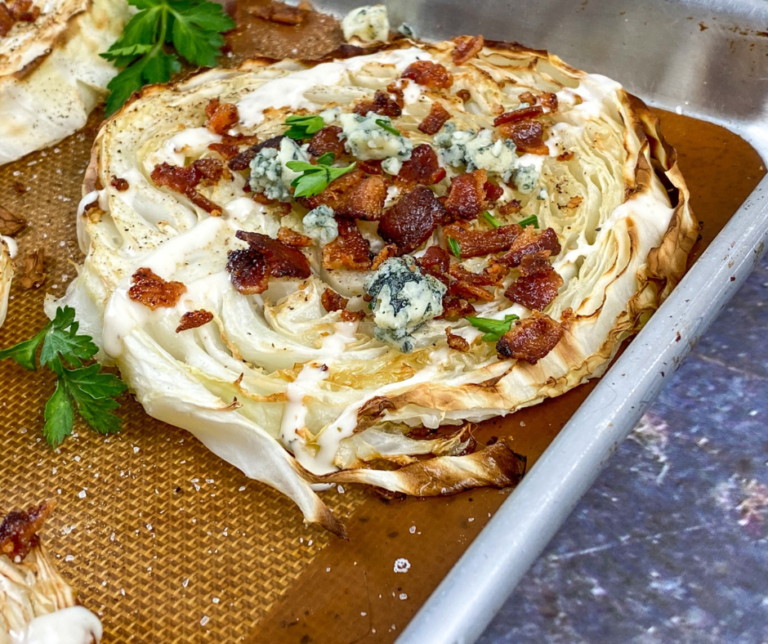 Air Fryer Cabbage Steaks - Fork To Spoon