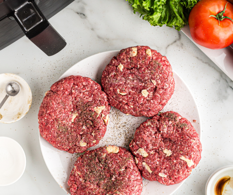Air Fryer Copycat Smashburger Truffle Mushroom Swiss Burger Fork To Spoon