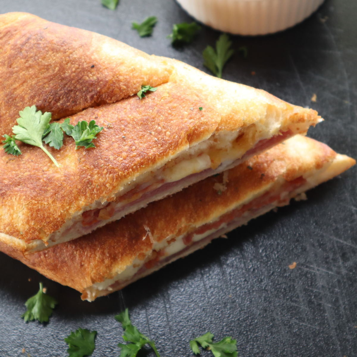 Easy Air Fryer Italian Cold Cut Stromboli - Fork To Spoon