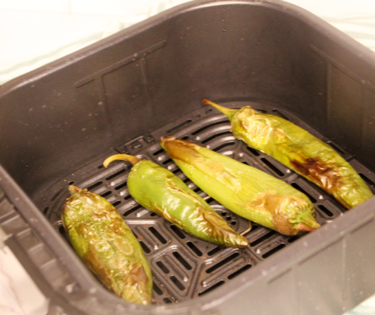 Air Fryer Roasted Hatch Peppers - Fork To Spoon