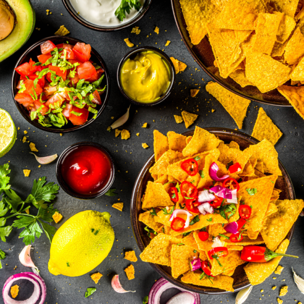 Air Fryer Taco-Spiced Tortilla Chips - Fork To Spoon