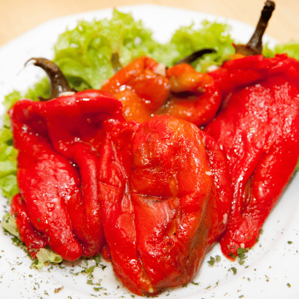 Air Fryer Roasted Red Peppers - Fork To Spoon