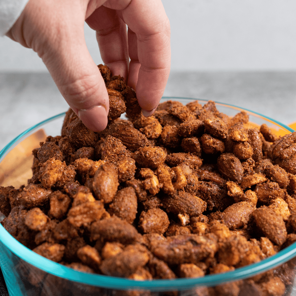 Air Fryer Barbecue Roasted Mixed Nuts - Fork To Spoon