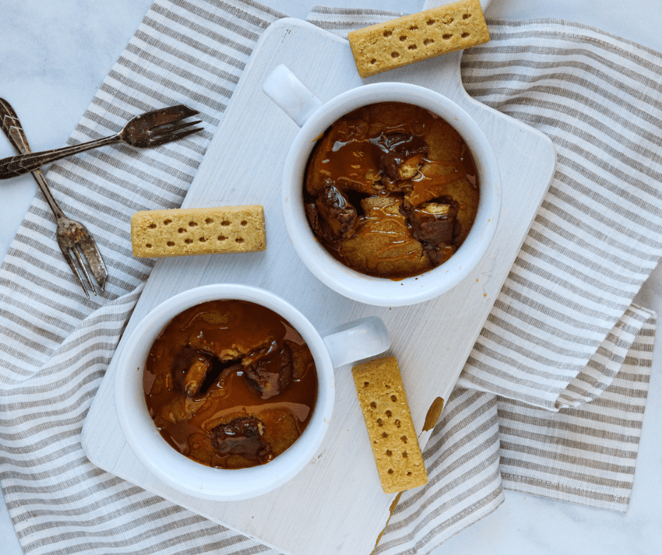 Air Fryer Twix Mug Cake - Fork To Spoon