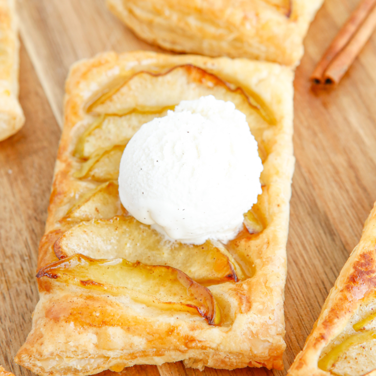 Apple Pie Puff Pastry In Air Fryer - Fork To Spoon