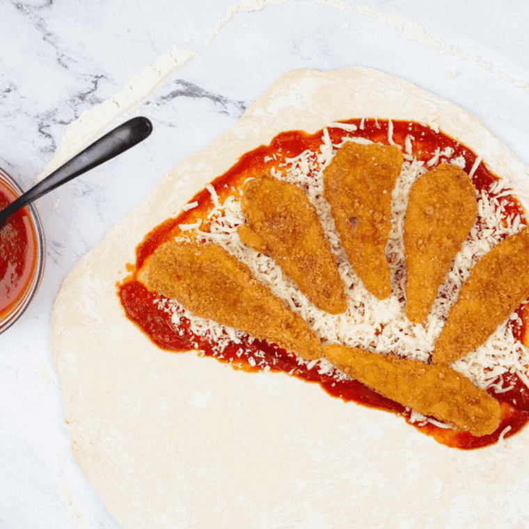 Air Fryer Chicken Parmesan Calzone - Fork To Spoon