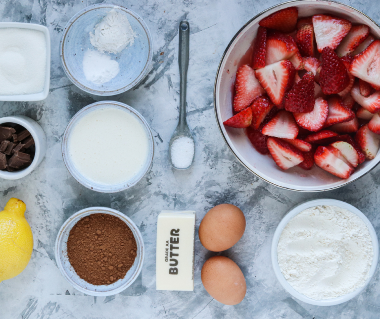 Air Fryer Chocolate Strawberry Shortcakes - Fork To Spoon