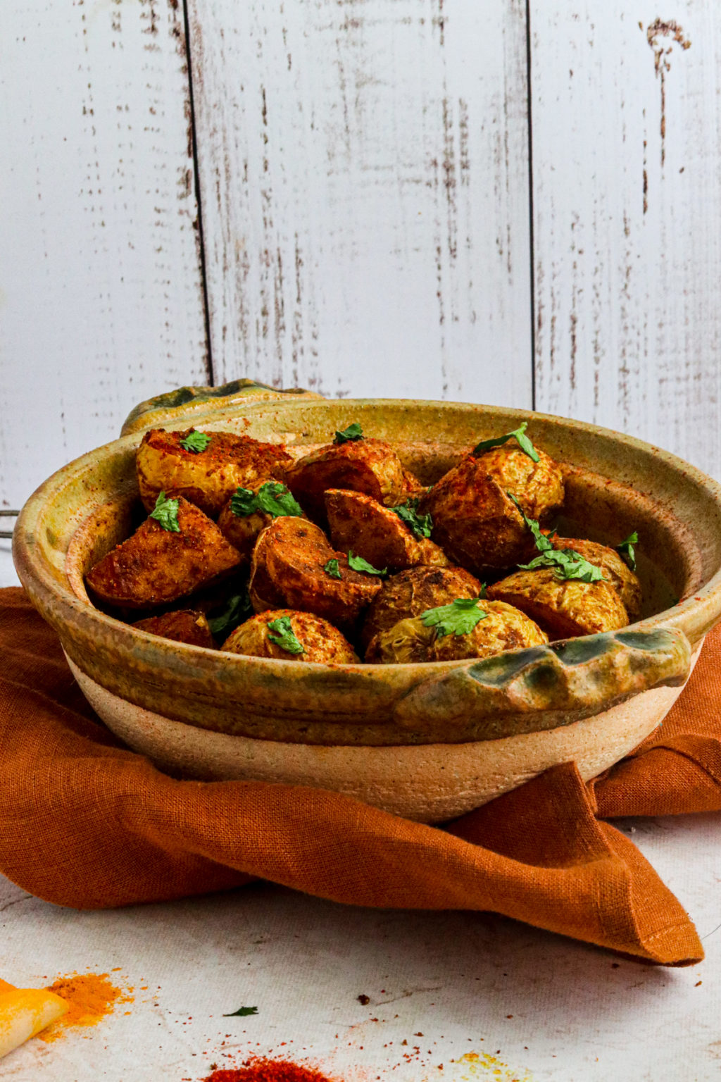 Air Fryer Bombay Potatoes - Fork To Spoon