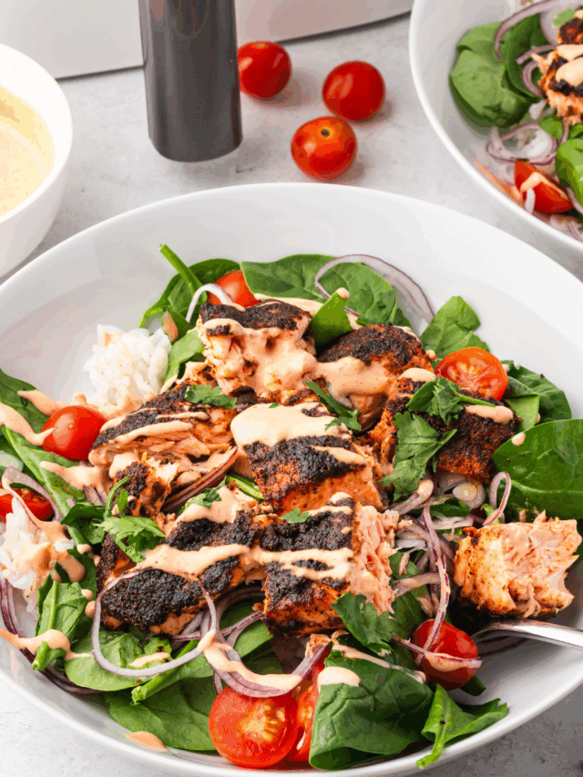 Air Fryer Salmon Cacciatore - Fork To Spoon